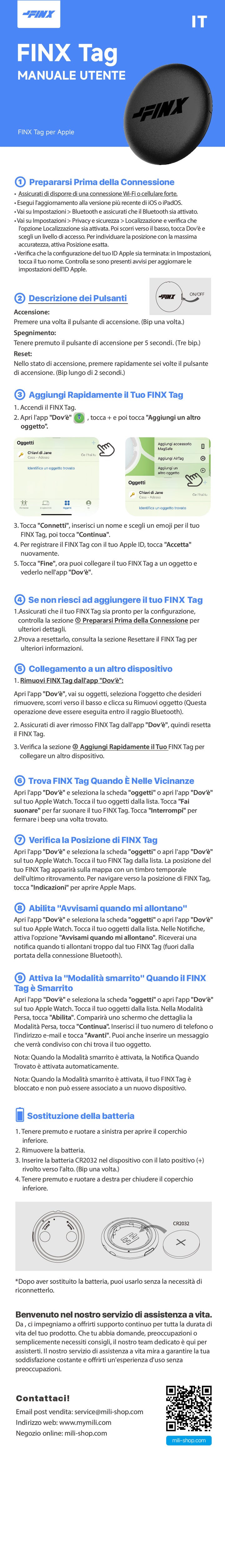 FinX iOS Manual IT – MiLi