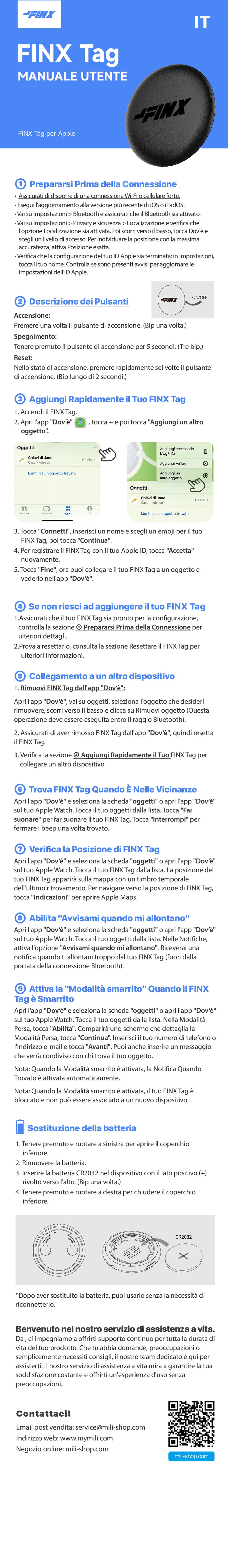 FinX iOS Manual IT – MiLi